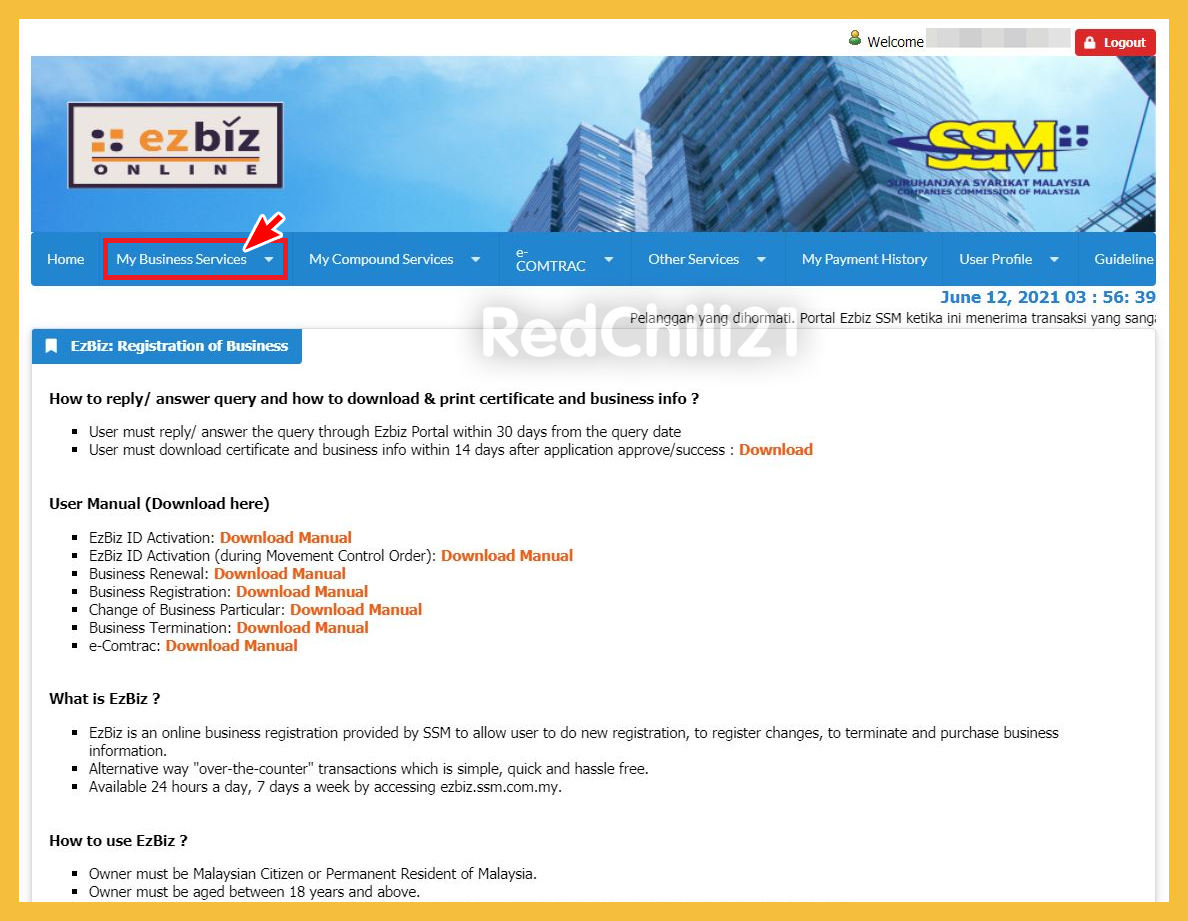 教你在网上更新SSM执照！在家也能更新，方便简单！附上完整步骤！ – RedChili21