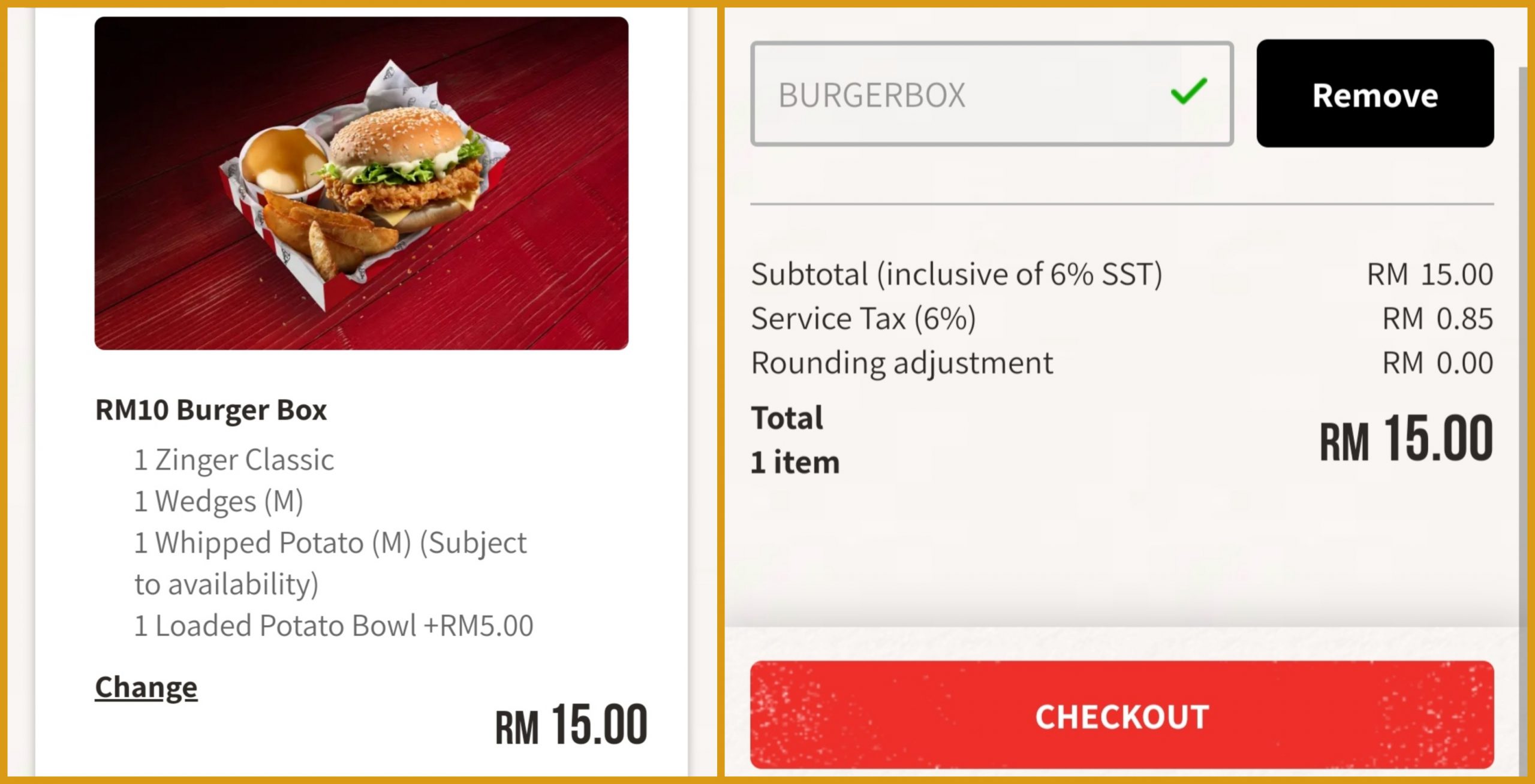 教你这样点KFC The Box+Loaded Potato Bowl只需RM12！ – RedChili21