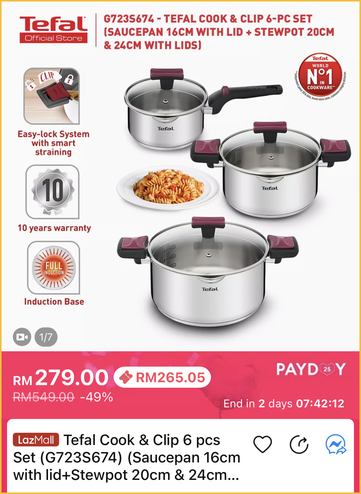 Tefal全店【925 Payday大优惠】折扣高达50%！多功能电饭锅只需RM1XX！ – RedChili21